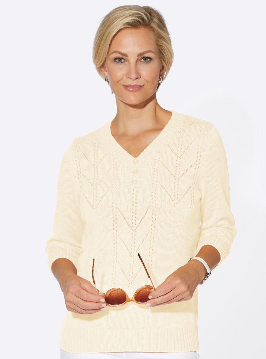 Ajour Knit Sweater - Infashion